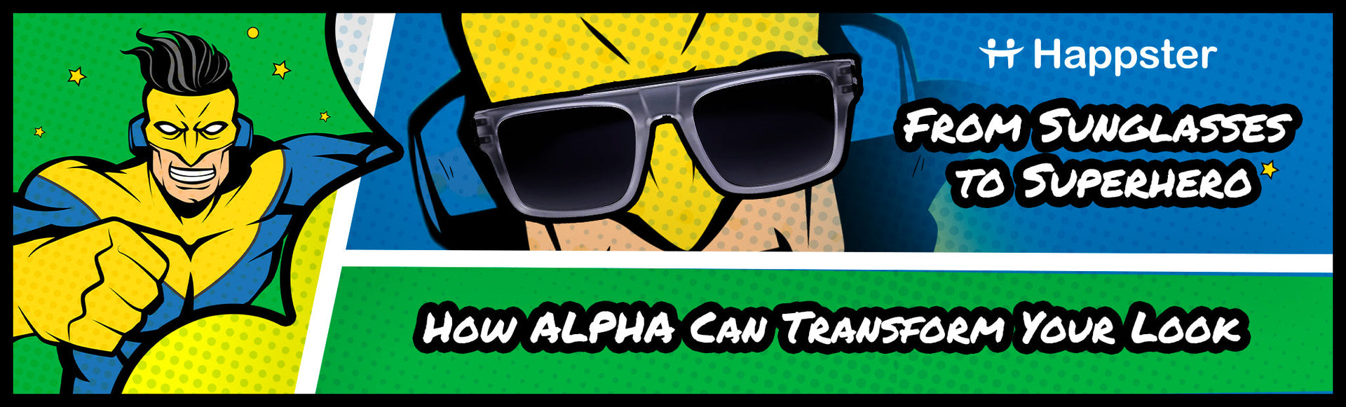ALPHA Sunglasses Transform Your Look to Superhero - Happster