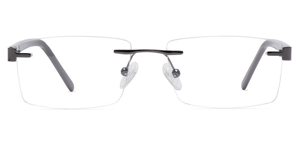 Specsmakers Blue Zero Unisex Computer Glasses Rimless Rectangle Small ...