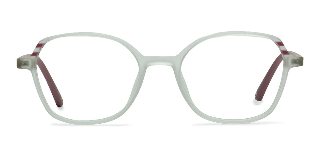 Specsmakers Flex Unisex Eyeglasses Full Frame Hexagon Medium 49 TR90 S ...