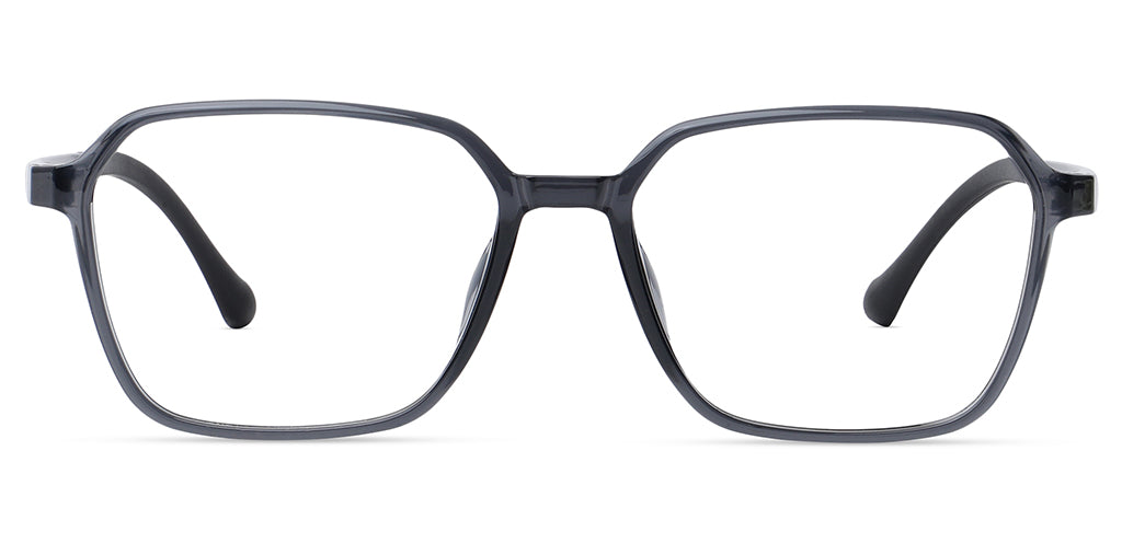 Specsmakers Blue Zero Unisex Computer Glasses Full Frame Hexagon Large ...