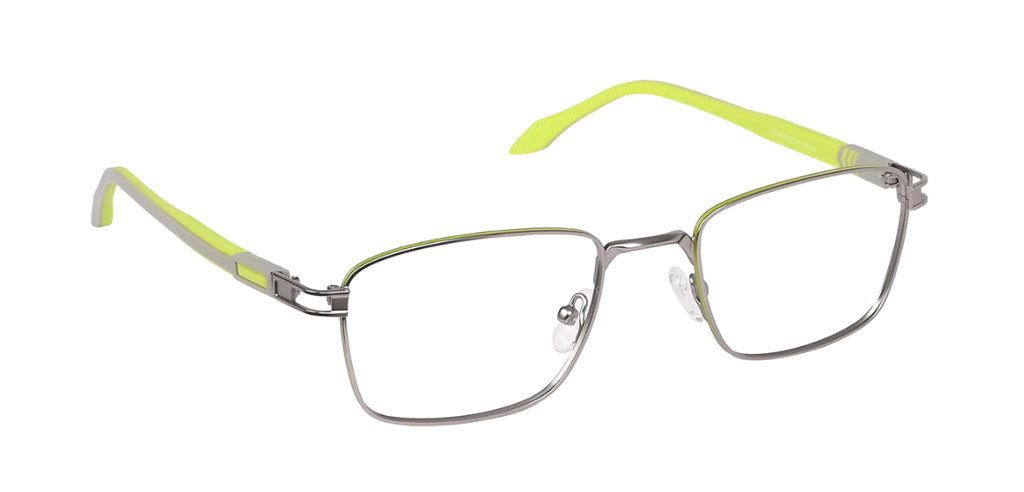 Streak Unisex Eyeglasses Full Frame Rectangle Medium Metal SM STR1955 ...