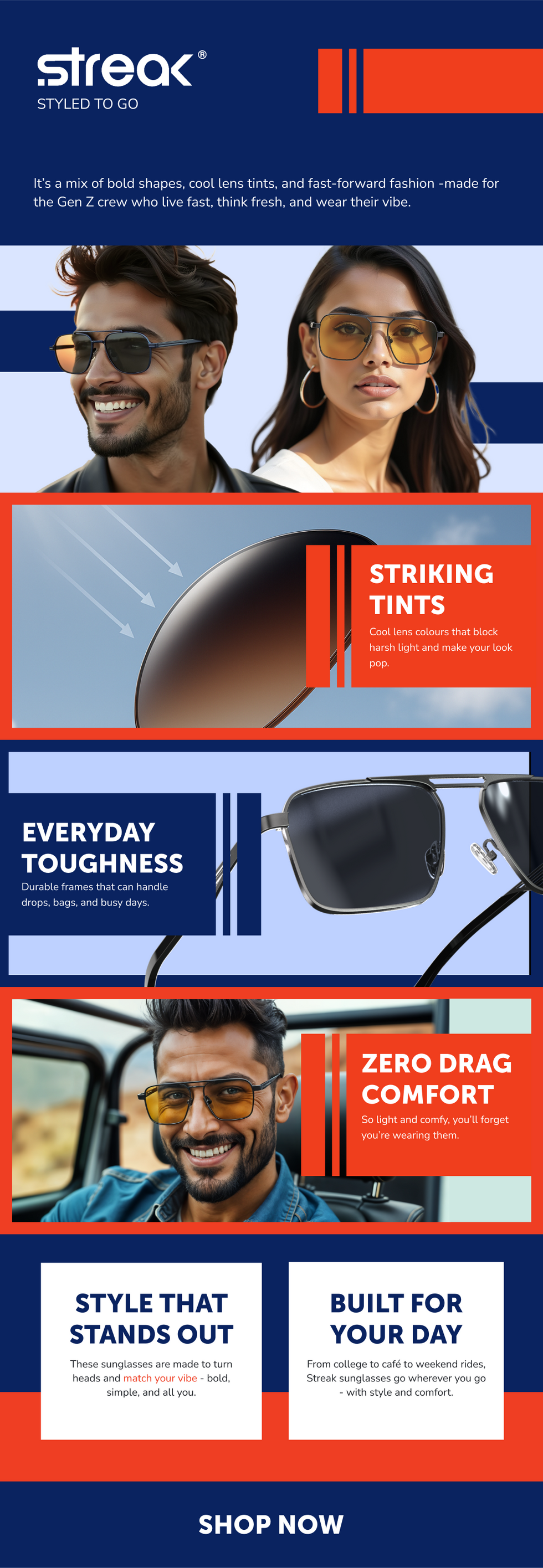 Grab Polarized Square Eyeglasses – Unisex, 52mm, TR90 - Black_Matte ...