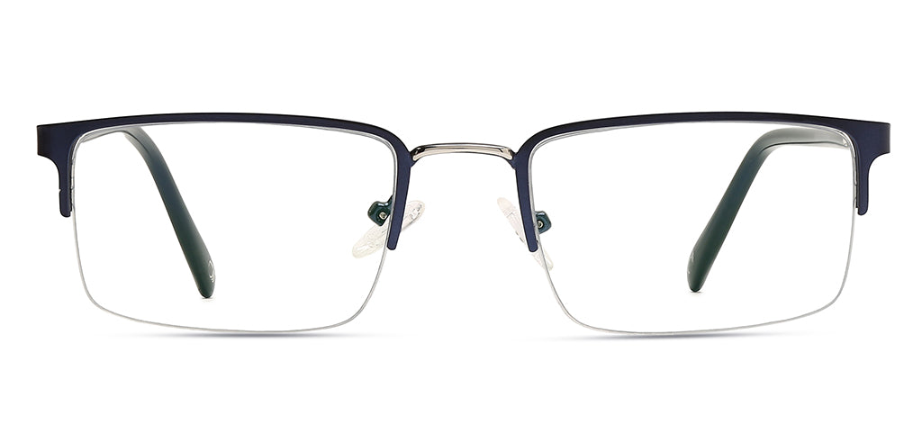 Specsmakers signa Unisex Eyeglasses Half_Frame Rectangle Large 54 Meta ...