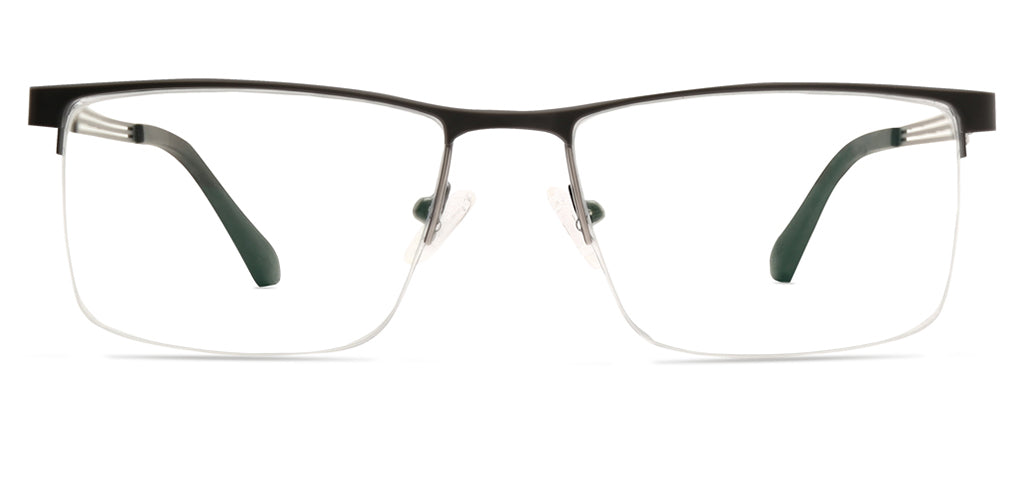 Specsmakers signa Unisex Eyeglasses Half_Frame Rectangle Large 53 Meta ...