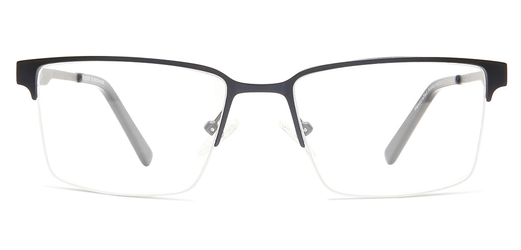 Happster Unisex Eyeglasses Half_frame Rectangle Large 52 Metal SM XJC2 ...